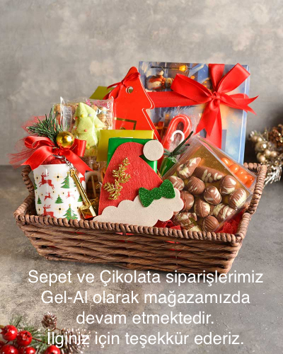 Yılbaşı Özel Hediye Sepeti - Kar Tanesi - Ceviz Ağacı